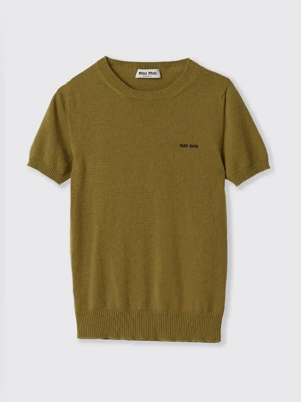 Miu Miu Cashmere Crew Neck Pullover