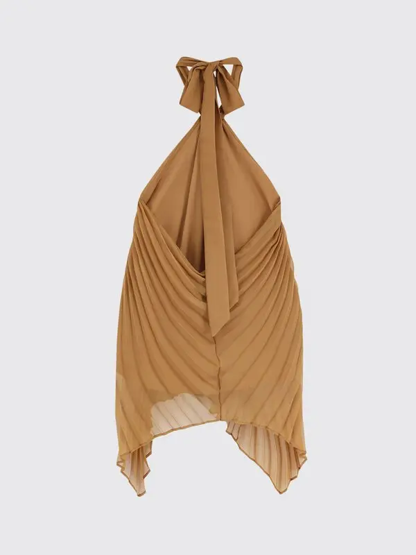 Max Mara Valzer Pleated Polyester Top