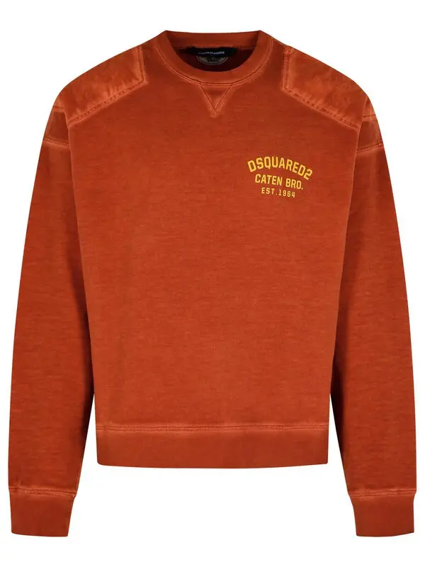 Dsquared2 Cypro' Earthenware Cotton Sweatshirt - Brown