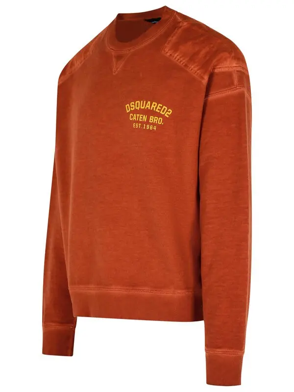Dsquared2 Cypro' Earthenware Cotton Sweatshirt