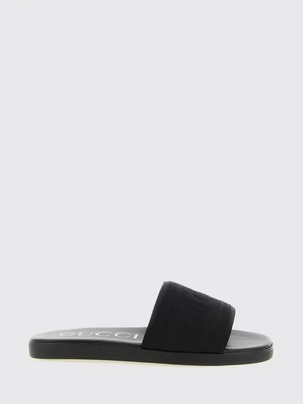 Gucci Jacquard Logo Polyamide Sliders