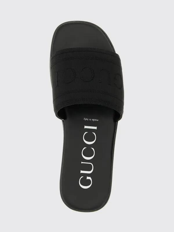 Gucci Jacquard Logo Polyamide Sliders
