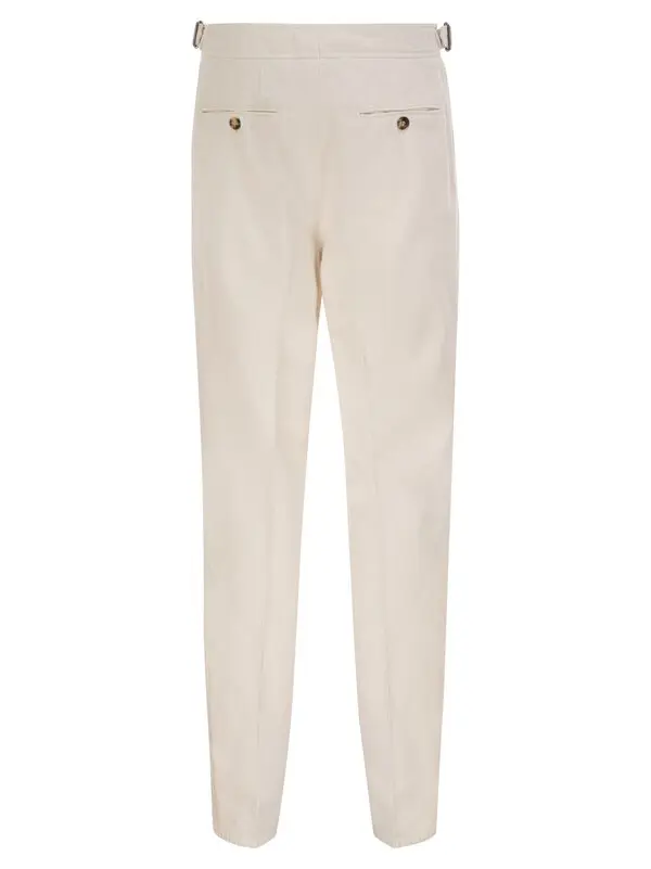 Brunello Cucinelli Tailored Cotton Trousers