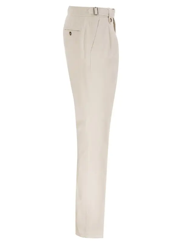 Brunello Cucinelli Tailored Cotton Trousers