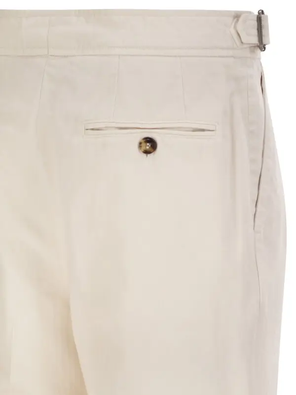 Brunello Cucinelli Tailored Cotton Trousers