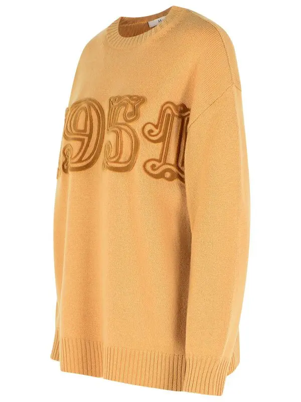 Max Mara Camel Wool Sweater - Cream