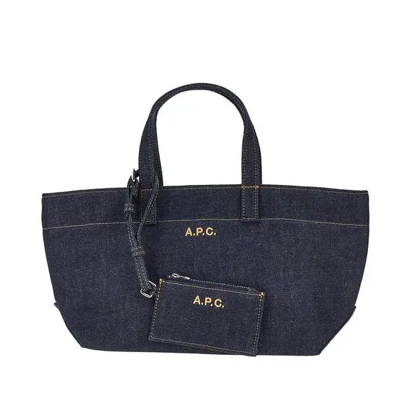 A.p.c. Denim Small Le Drummer Toile Bag - Blue
