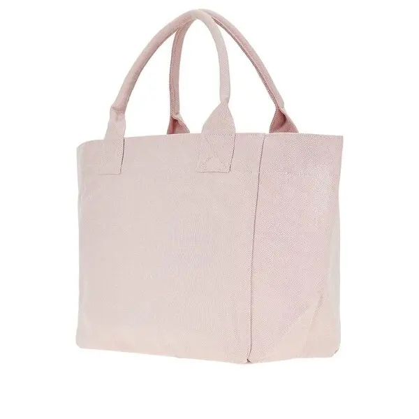 GANNI Printed Canvas Shopping Bag - Pink
