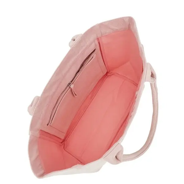 GANNI Printed Canvas Shopping Bag - Pink