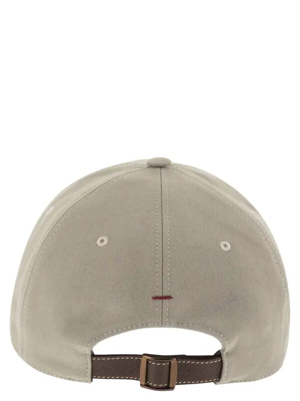Brunello Cucinelli Garment-dyed Twisted Cotton Gabardine Baseball Cap - Multicolor