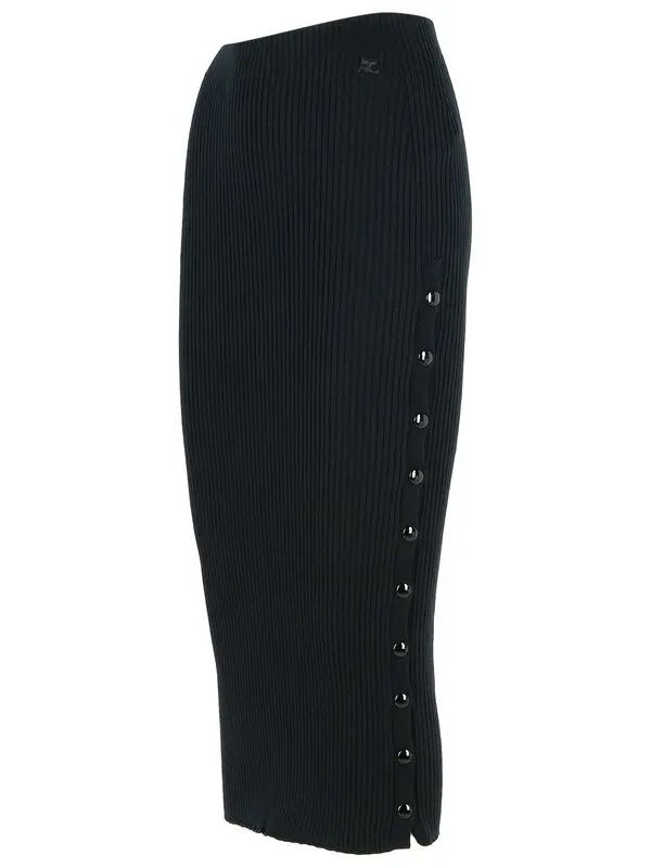 COURREGES Merino Wool Blend Skirt