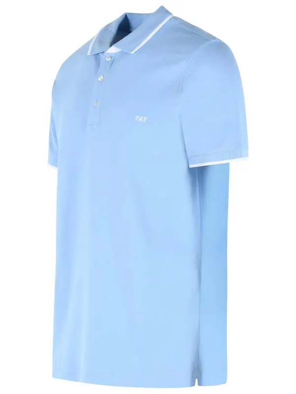FAY Light Stretch Cotton Polo Shirt