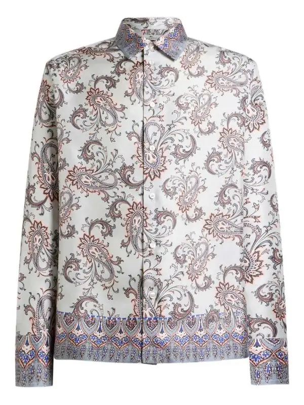Etro Paisley Leaf Print Shirt