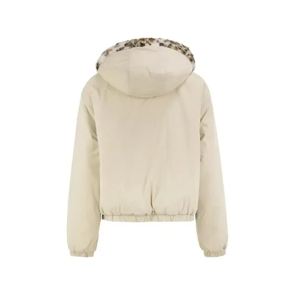 Moose Knuckles Reversible Animal-print Faux Fur Puffer Jacket - Cream