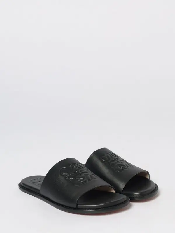Loewe Anagram Flex Leather Sandals