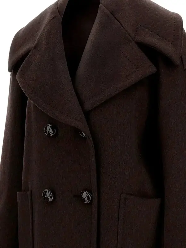 Max Mara Cashmere Double-breasted Jacket - Multicolor