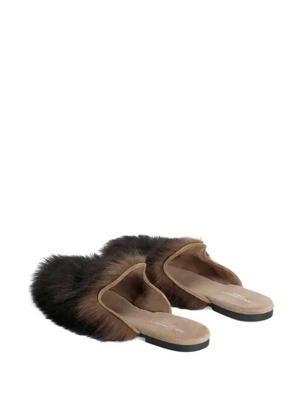 Dolce & Gabbana Suede And Shearling Slippers