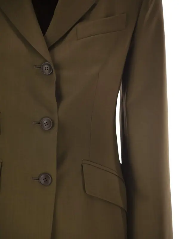 Max Mara Mxmpatio Tailored Virgin Wool Blazer