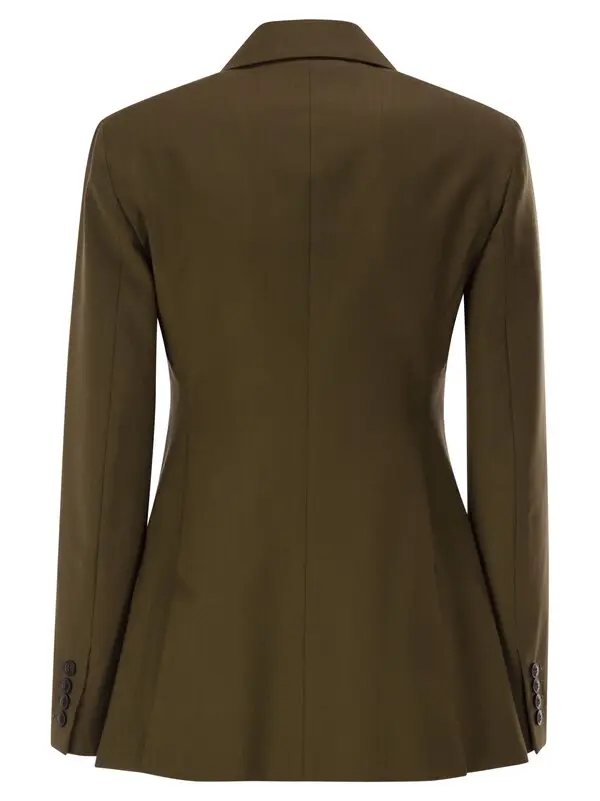 Max Mara Tailored Virgin Wool Blazer - Yellow