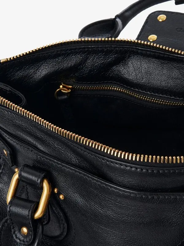 Chloé Paddington Leather Handbag - Black