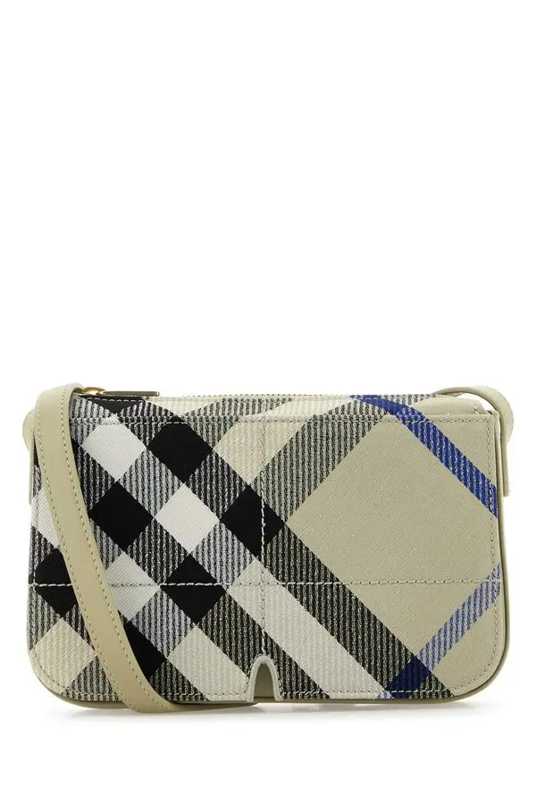 Burberry Embroidered Canvas Snip Crossbody Bag - Multicolor