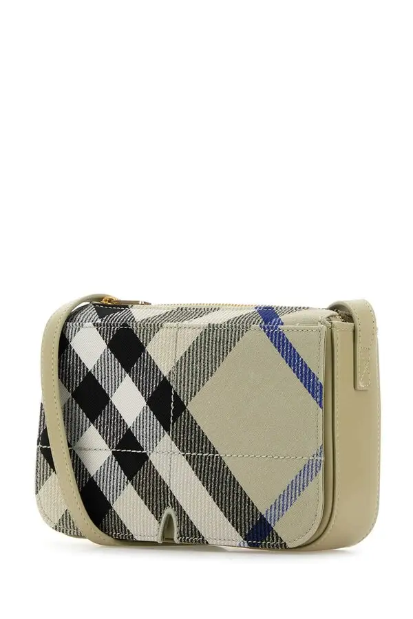 Burberry Embroidered Canvas Snip Crossbody Bag - Multicolor