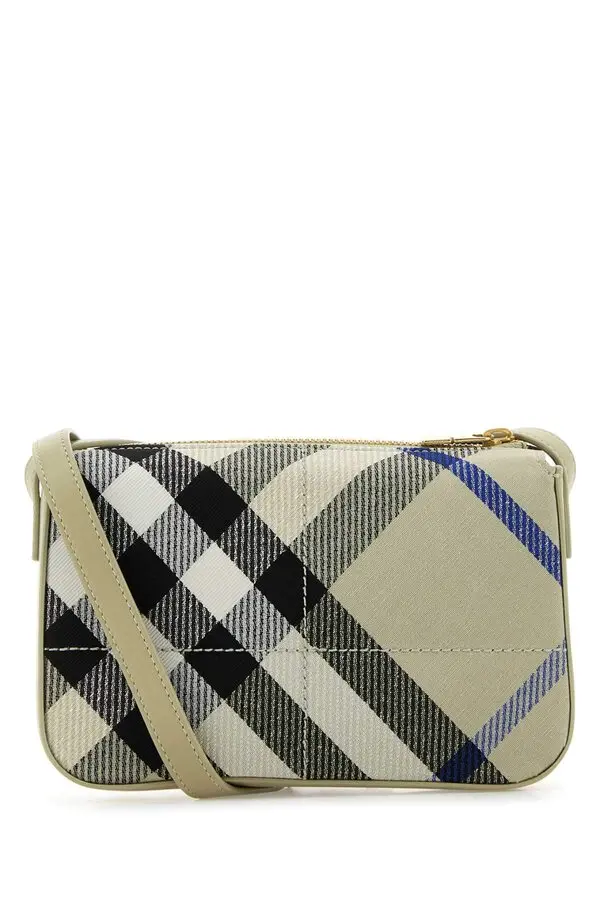 Burberry Embroidered Canvas Snip Crossbody Bag - Multicolor