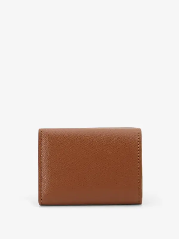 Fendi Ff Diamonds Micro Trifold Leather Wallet