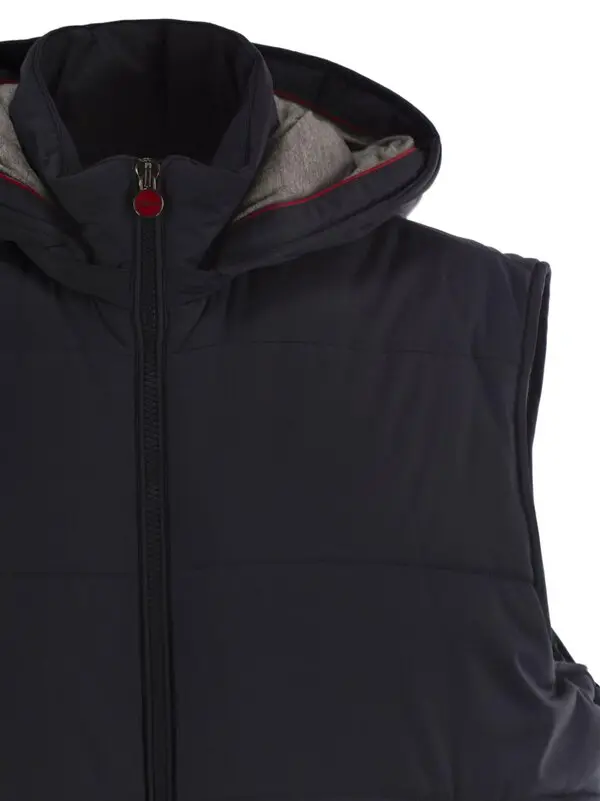Kiton Hooded Sleeveless Jacket