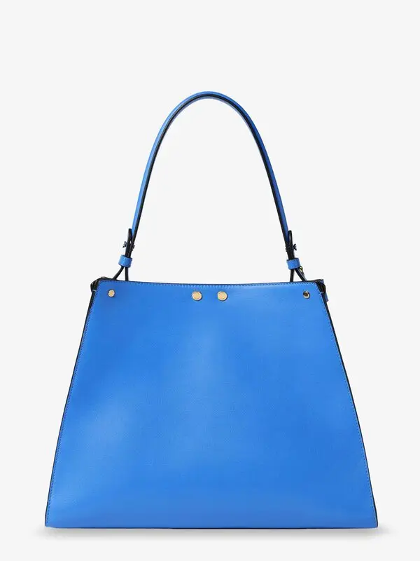 Fendi Way Medium Leather Shoulder Bag With Contrasting Lining