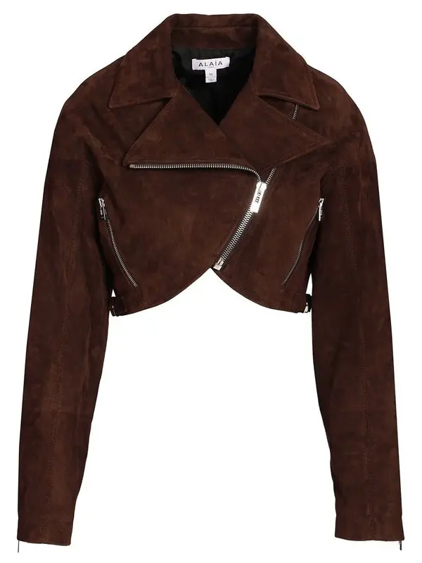 Alaïa Cropped Biker Jacket