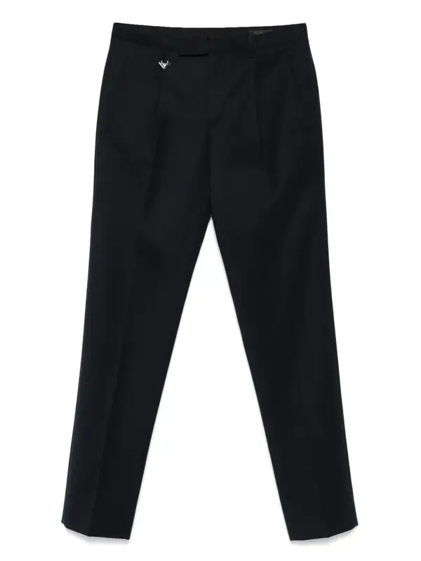 Prada Tapered Leg Wool Trousers