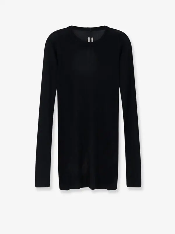 Rick Owens Viscose And Silk Blend T-shirt