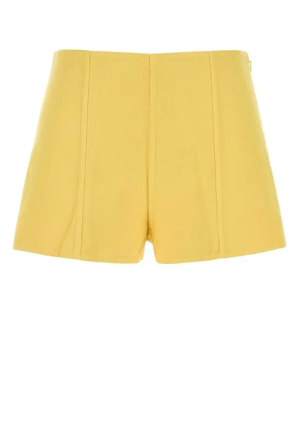 Prada Cotton Shorts - Yellow