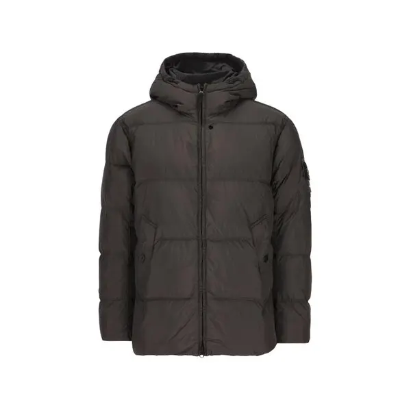 Stone Island Grey Jackets Padded & Down Jackets - Gray