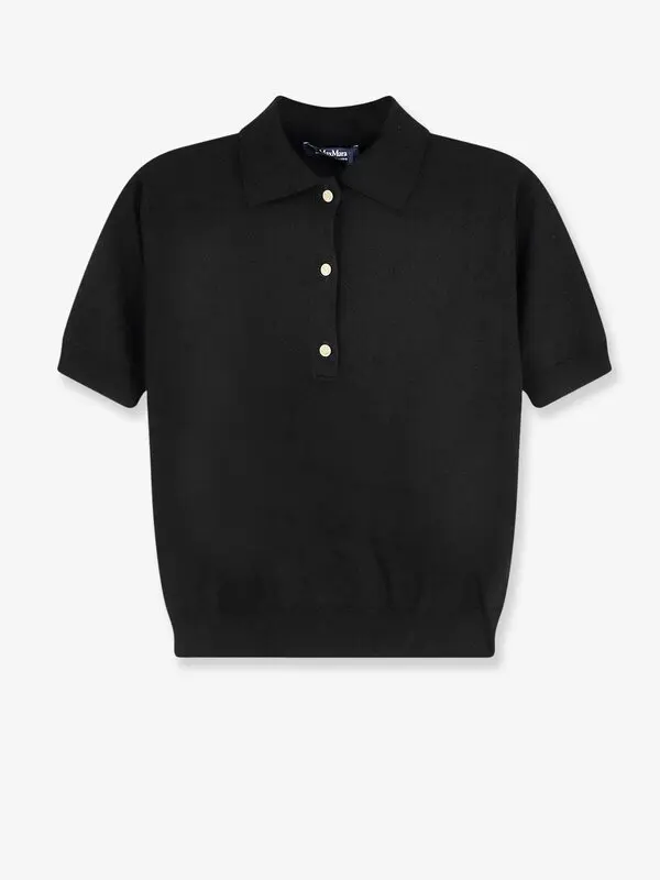 Max Mara Cotton, Silk, And Cashmere Polo Shirt - Multicolor