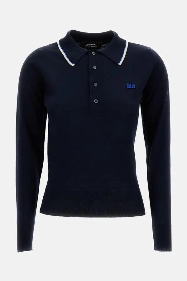 WALES BONNER Long-sleeved Polo John Smedley For - Multicolor