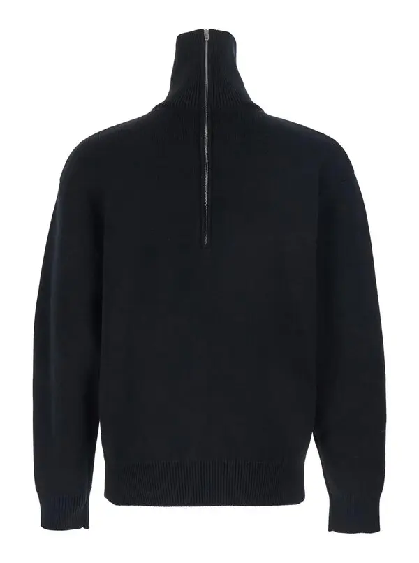 Balenciaga Cotton Blend Turtleneck Sweater - Multicolor