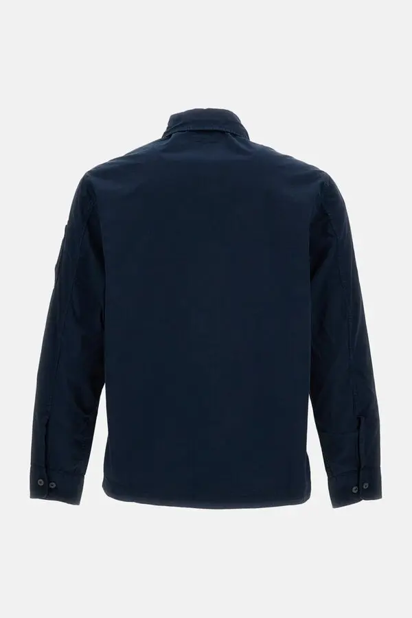 C.P. COMPANY Organic Gabardine Zip-up Overshirt