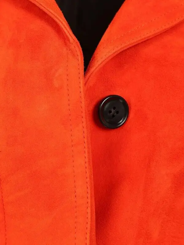Alaïa Trapeze Suede Coat