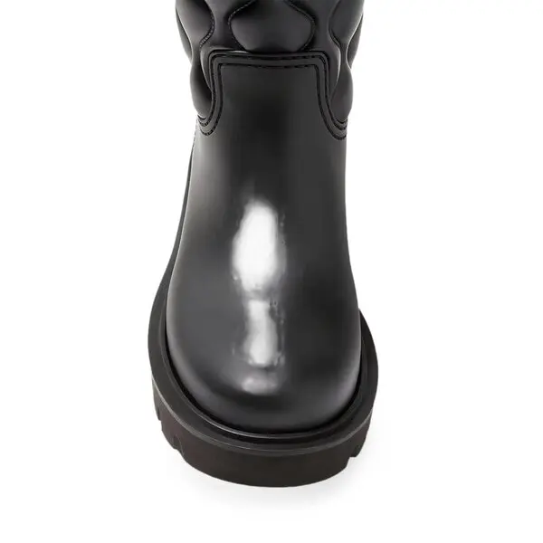 Moncler Quilted Logo Patch Boots