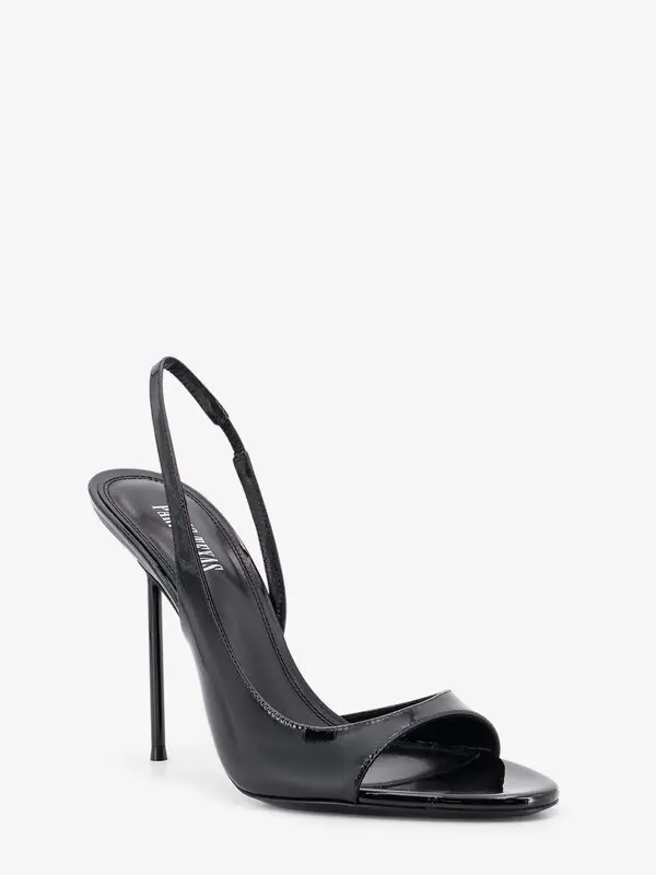 Paris Texas Lidia Patent Leather Sandals - Black
