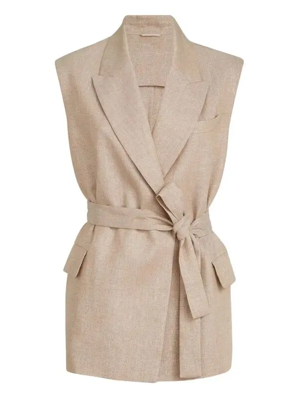 Brunello Cucinelli Belted Jacket - Multicolor