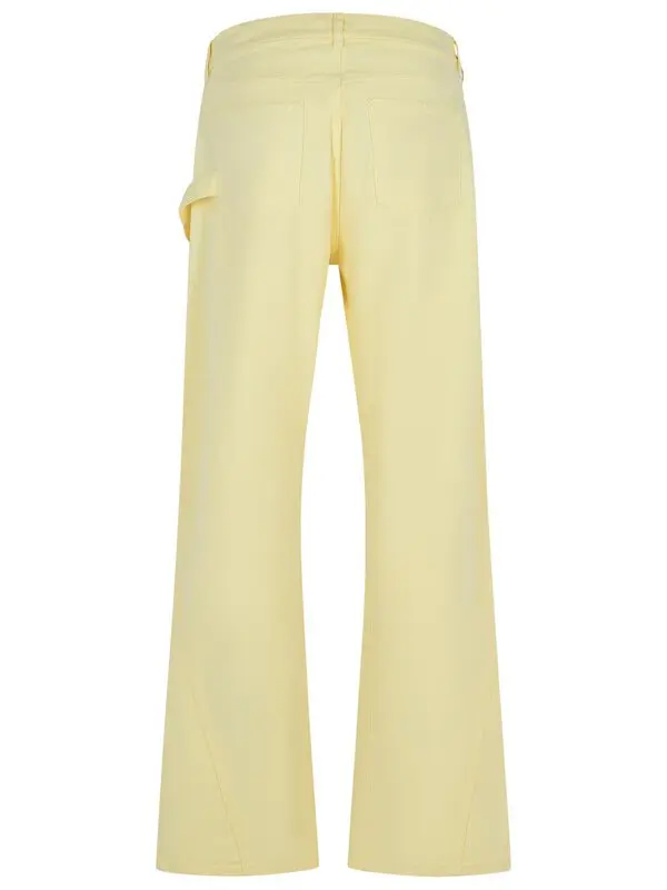 JW Anderson Cotton Workwear Pants With Twisted Leg