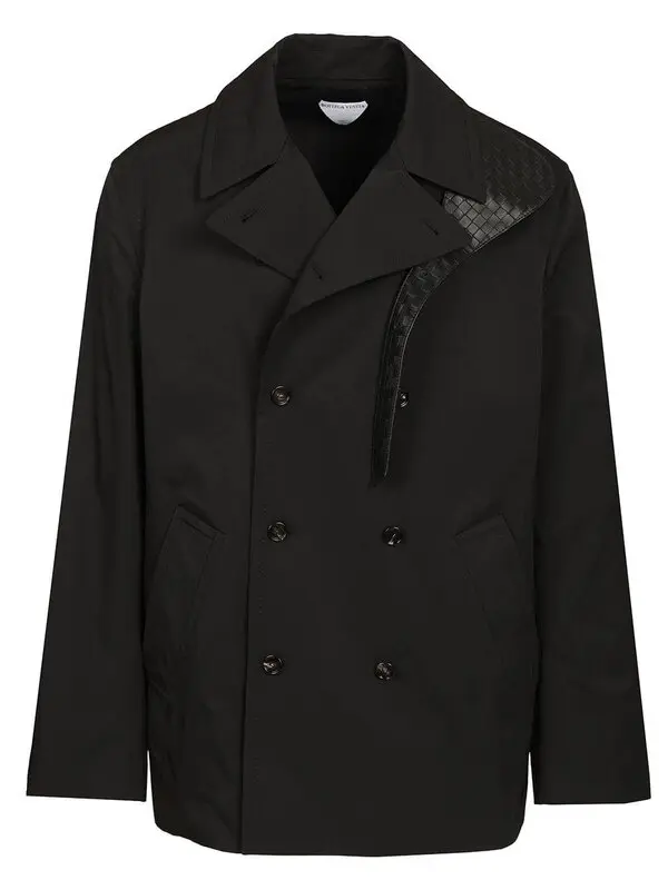 Bottega Veneta Coat With Detail - Black