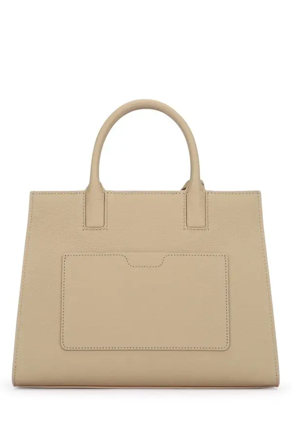 Burberry Calf Grain Leather Tote Bag - Multicolor