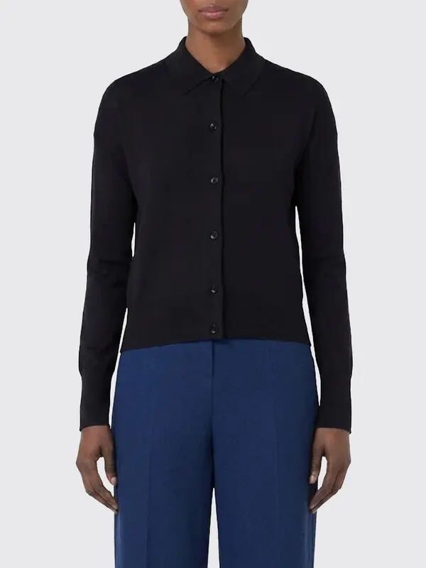 Max Mara Polo Cardigan In Virgin Wool