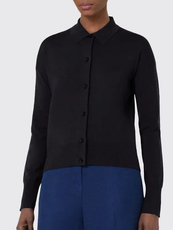 Max Mara Polo Cardigan In Virgin Wool