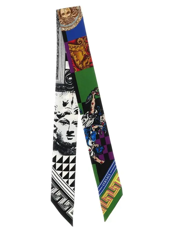 Versace Silk Scarf Bandeaux - Multicolor