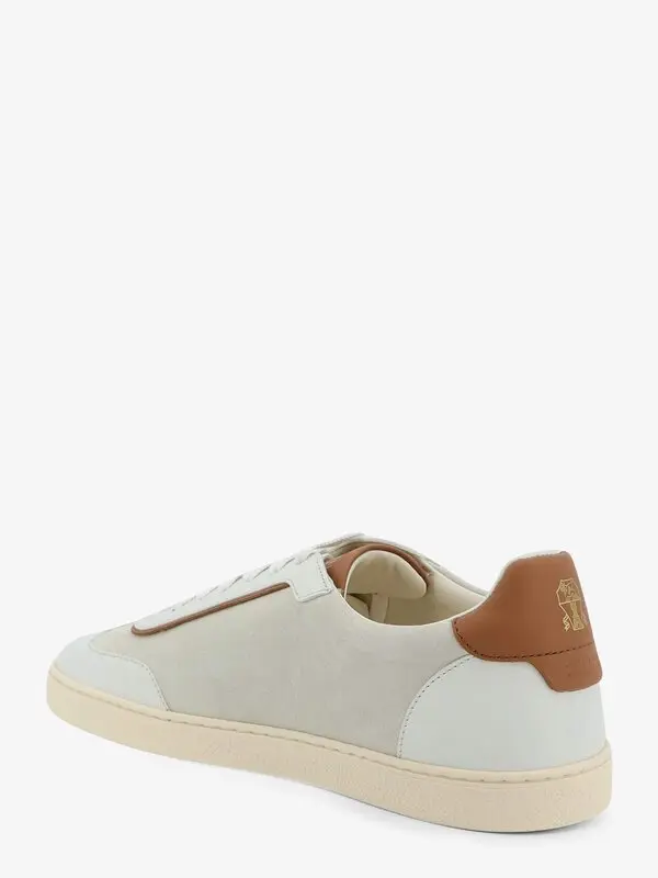 Brunello Cucinelli Low-top Suede And Leather Sneakers